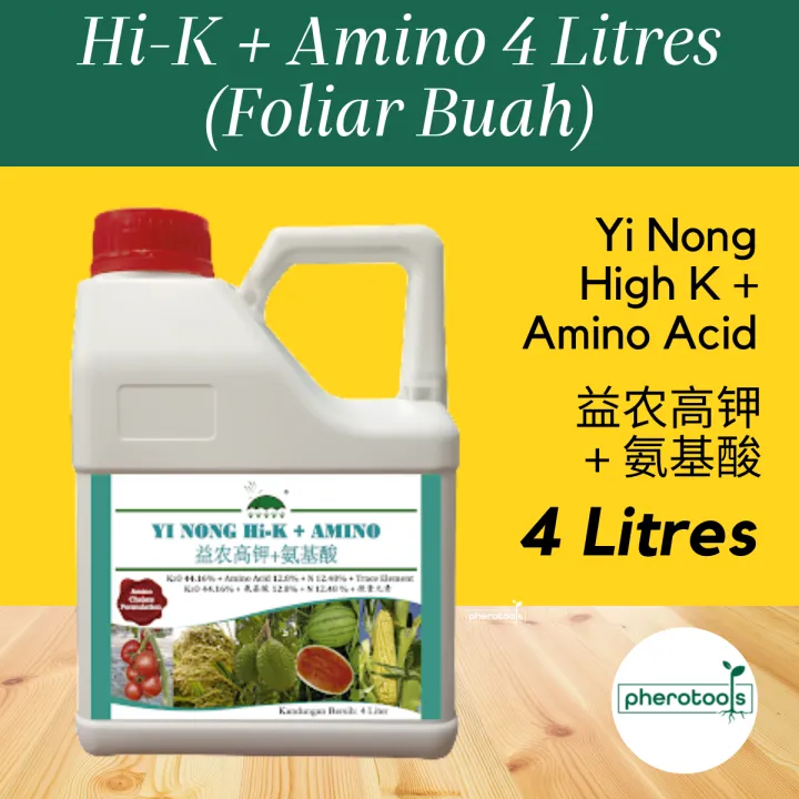Pherotools YI NONG HI-K + AMINO (4L) Baja Foliar Kalium dengan kelat ...