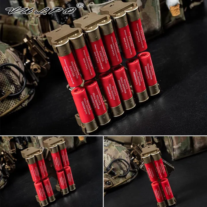 VULPO Tactical 4/8/12 Rounds Shotgun Shell Holder 12 Gauge Shells ...