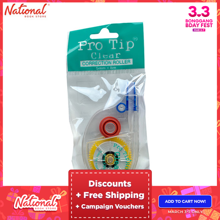 PROTIP CORRECTION TAPE 5MMX8M CLEAR | Lazada PH