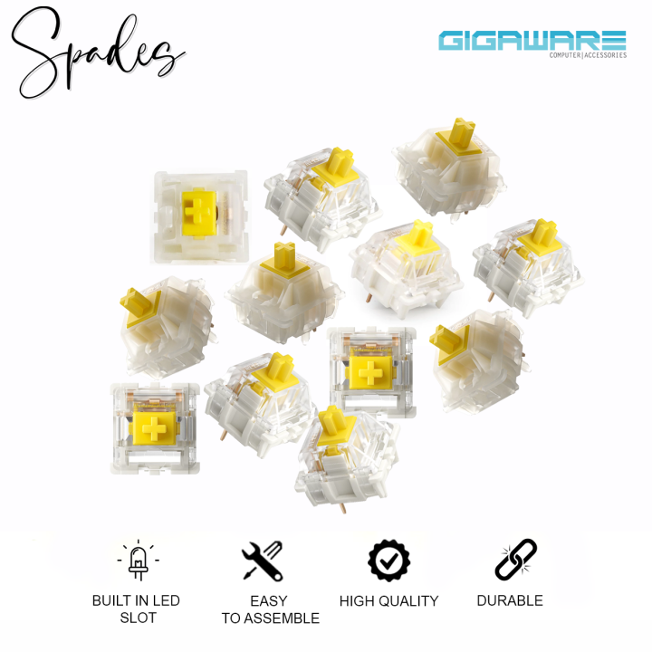 Gigaware Gateron Switch SMD KS-9 for Hot swappable and Custom ...