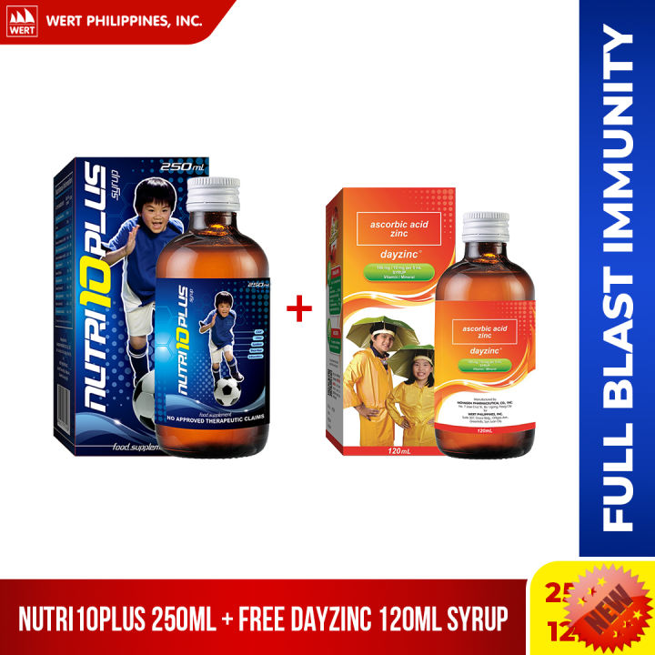 Nutri10Plus Syrup 250mL + FREE Dayzinc Syrup 120mL | Lazada PH