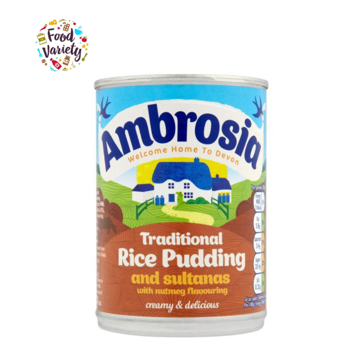 Ambrosia Traditional Rice Pudding and Sultanas with Nutmeg 400g แอมโบร ...