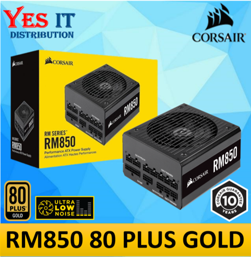 Corsair RM Series RM850 850W 80 PLUS Gold Certified Fully Modular PSU ...