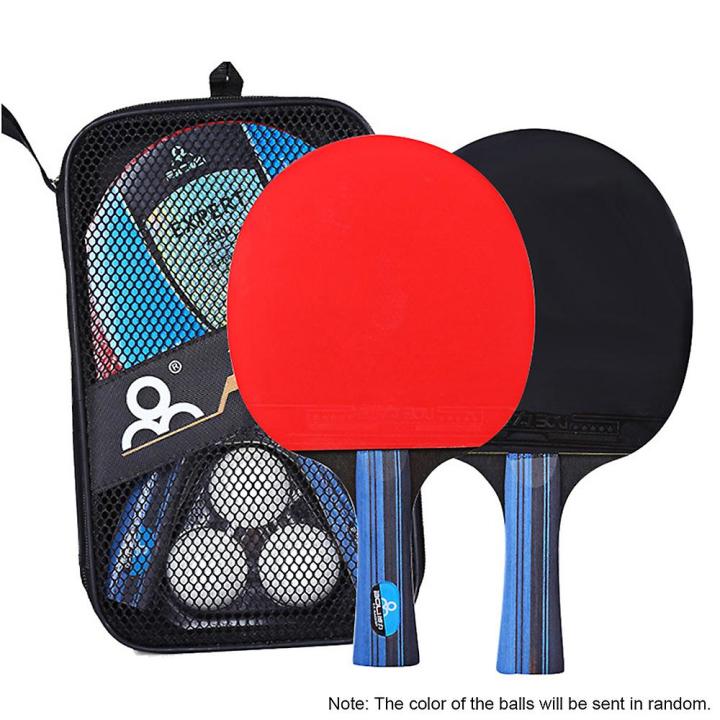 Original Table Tennis Bats Set, 2 Premium Rackets and 3 Ping Pong Balls ...