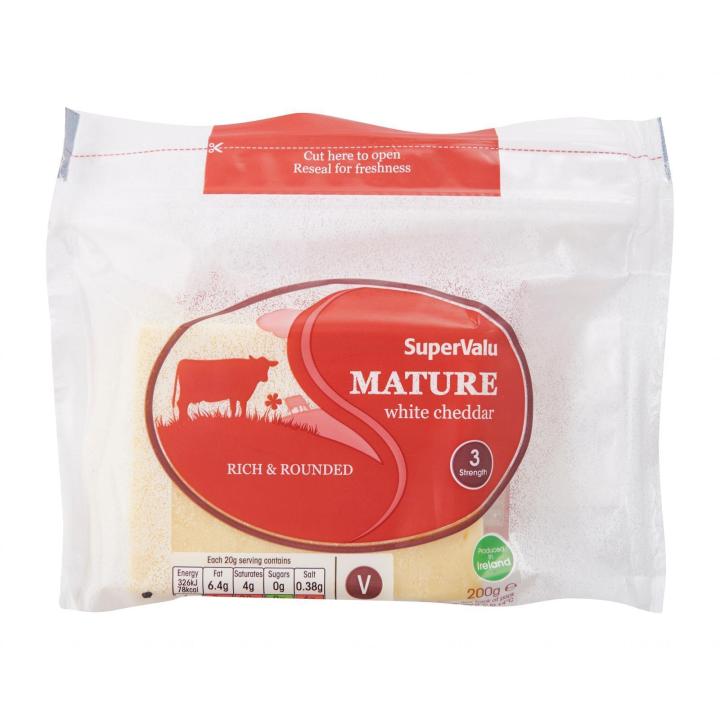 Supervalu Mature White Cheddar Cheese Block 200G | Lazada Singapore