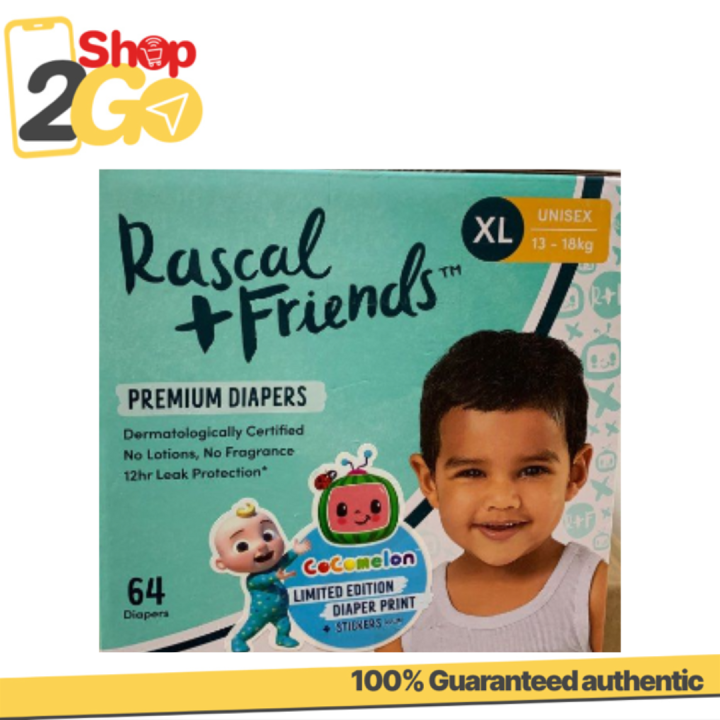 Rascal + Friends Premium Diapers Pants XL 64pants | Lazada PH
