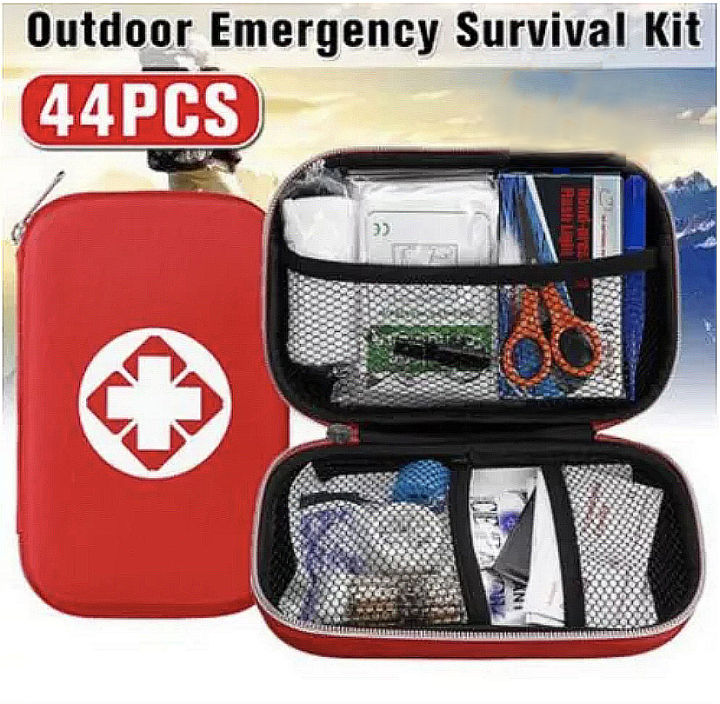 44 in 1 First Aid Kit For Medicines Outdoor Camping Medical Bag Empty ...