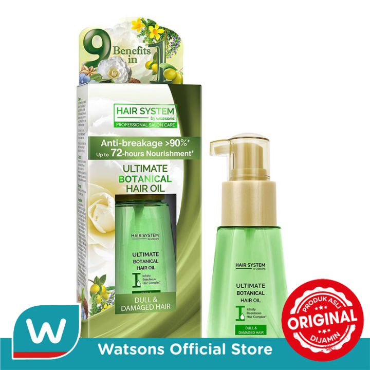 WATSONS HAIR SYSTEM ULTIMATE BOTANICAL HAIR OIL 70ML | Lazada Indonesia