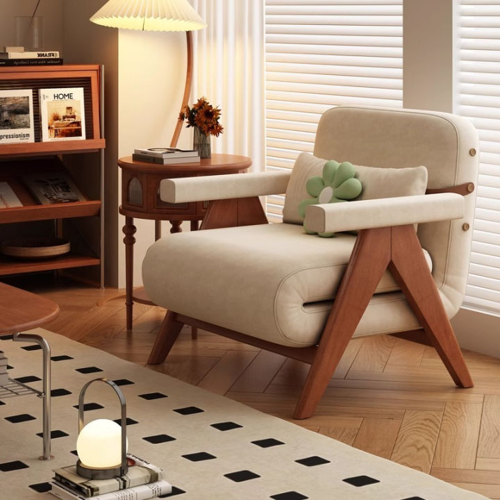 [pre order]Vintage solid wood sofa bed, living room, foldable ...