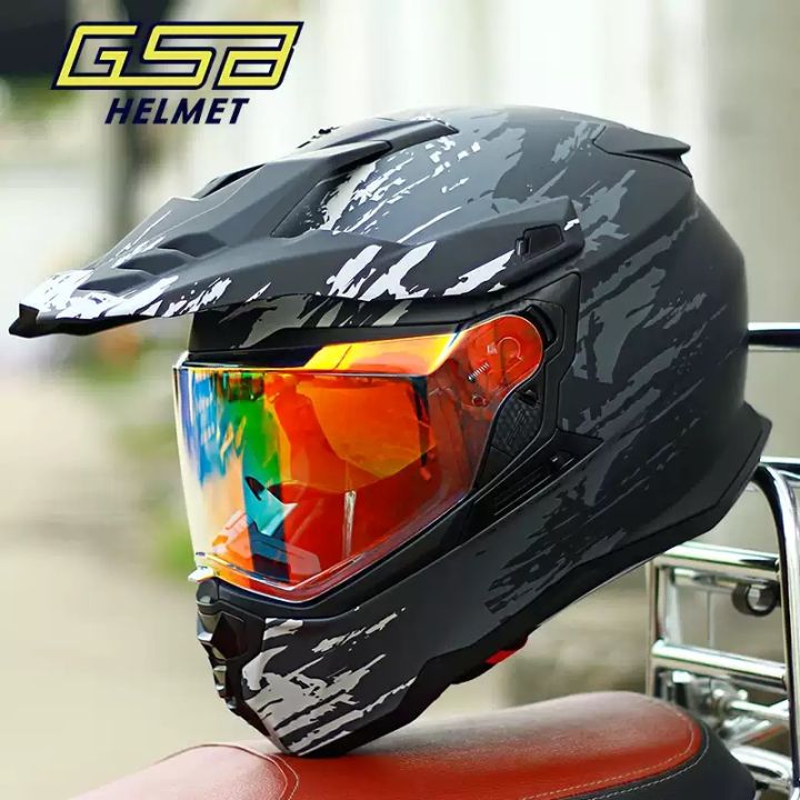 Original factory GSB XP-22 new off-road rally helmet original double lens road rally full helmet ...