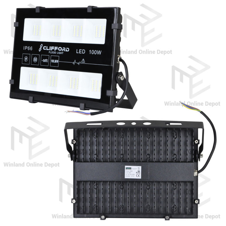 Clifford by Winland Energy Saving LED Floodlight 100Watts Daylight ...