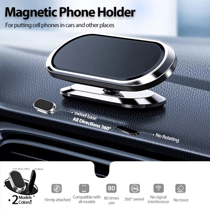 Magnetic Dashboard Magnet Stand 360° Universal Rotation Car Phone ...