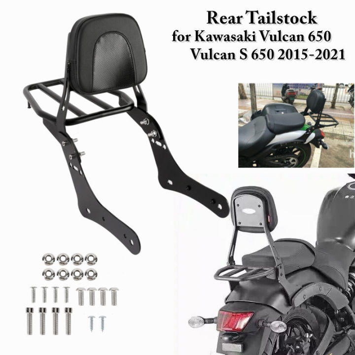 Motorcycle Detachable Sissy Bar Backrest Rear Passenger Seat for ...