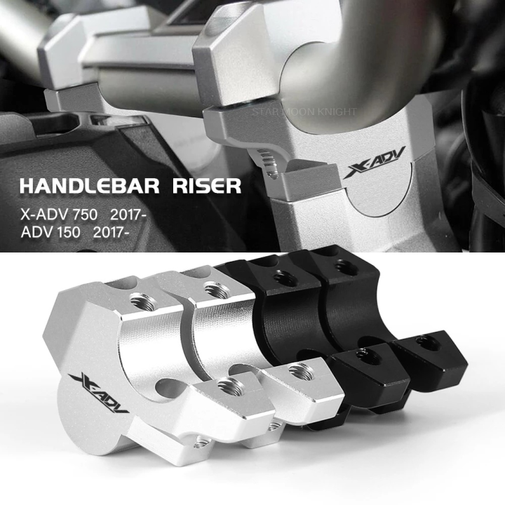 Motorcycle Handlebar Riser Drag Handle Bar Clamp Extend Adapter For Honda X-ADV 750 XADV750 ...