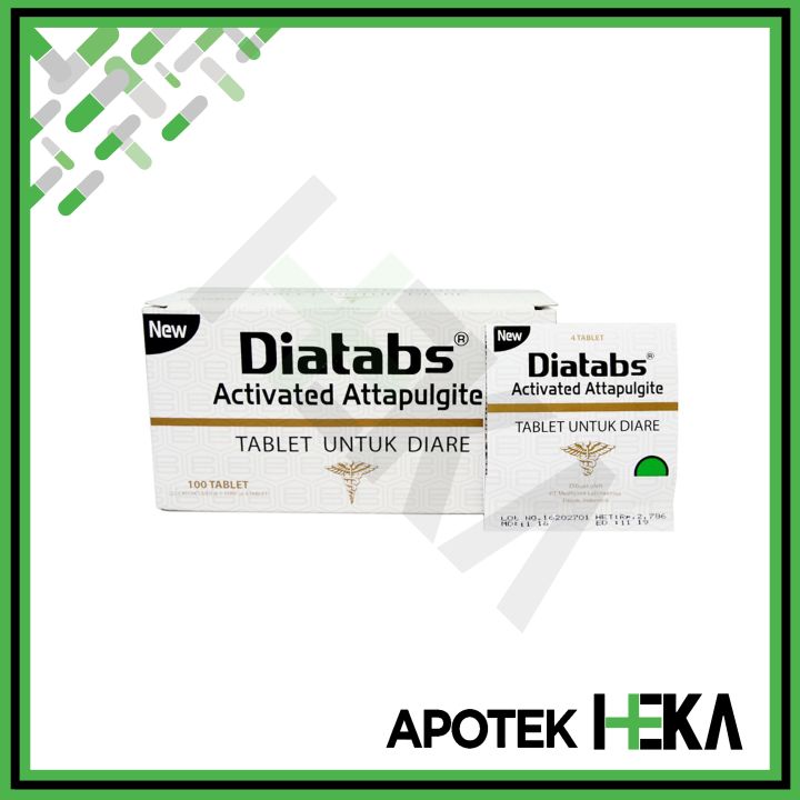 New Diatabs Tablet Obat Diare Box isi 100 Tablet | Lazada Indonesia