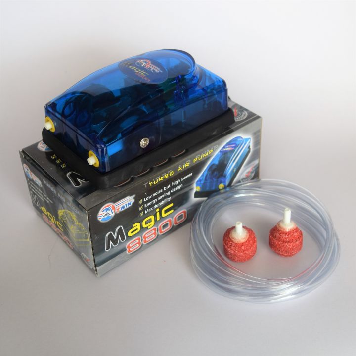 Magic 8800 ปั้มลม ปั้มออกซิเจน 2 ทาง แถมฟรีสายยางและหัวทรายจิ๋ว ...