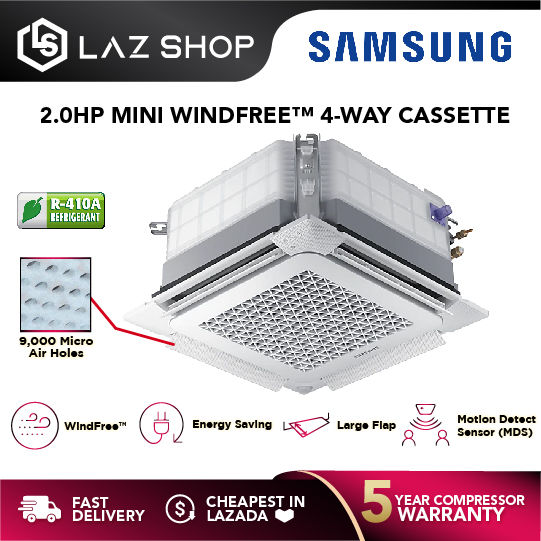 Samsung 2.0HP Mini WindFree™ Inverter 4-Way Cassette (600 x 600 Panel ...