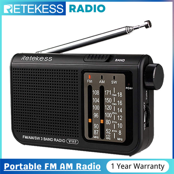 Retekess V117 Radio FM Portable Radios AM FM SW All Waves Radio ...