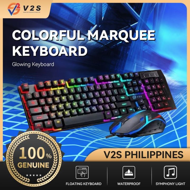 V2S KM-200 USB 2.0 High Speed Mechanical Feel with RGB Backlight ...