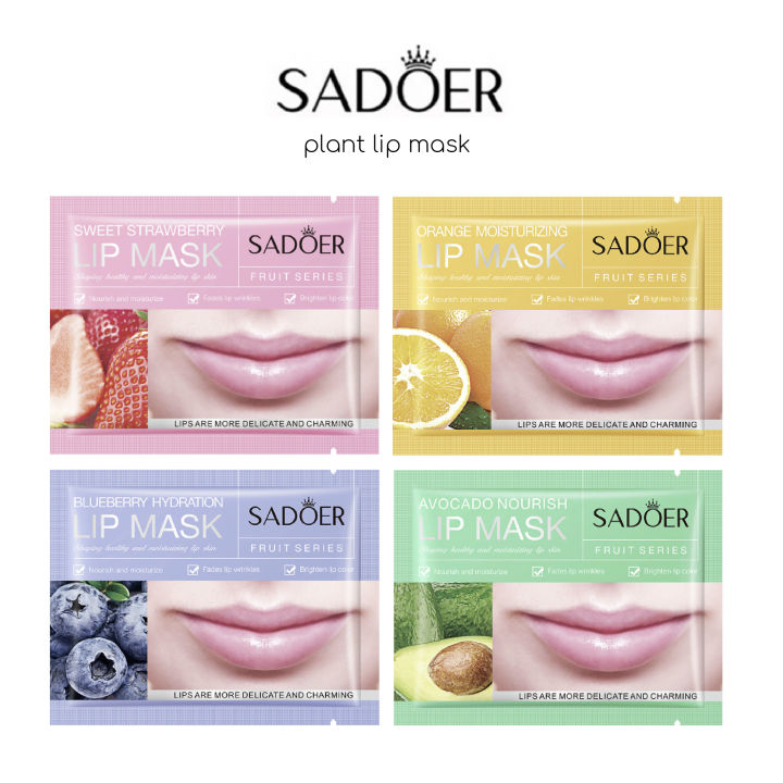 Sadoer Lip Mask Plant Series Masker Bibir Rasa Buah Segar Berkualitas ...