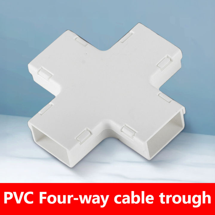 10pcs 1/2'' 3/4'' Wire Trough Four-Way 24*14 39*19 Wire Trough Four-Way ...