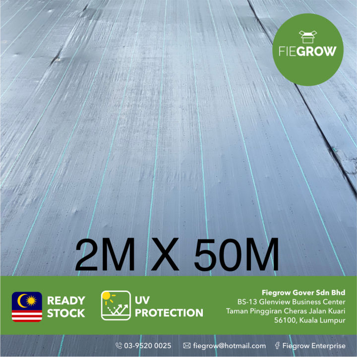 Weedmat Weed Control Mat 100GSM Tebal 2M x 50M Fertigasi KL Stok | Lazada