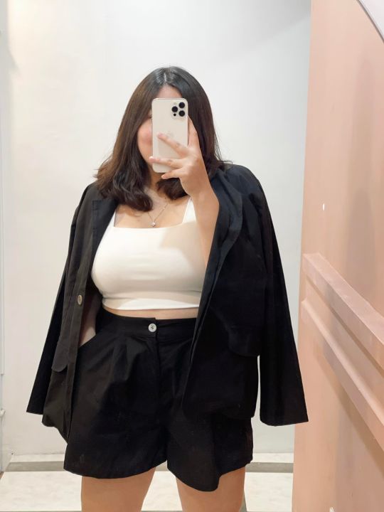 Helga Coordinates - Plus Size Blazer and Shorts Terno by Shapes and ...