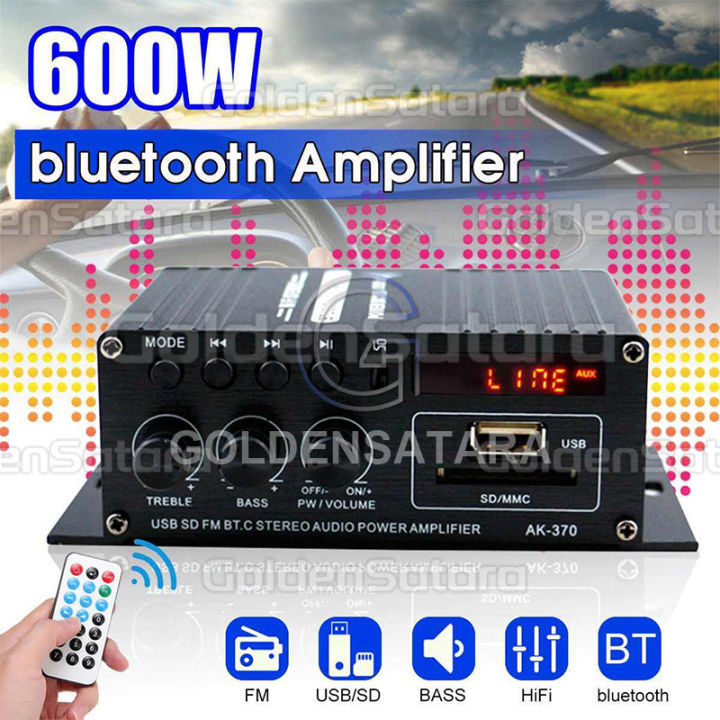 AK370 Power Amplifier 12V 40W Audio Bluetooth Mobil Car Audio / AK380 ...