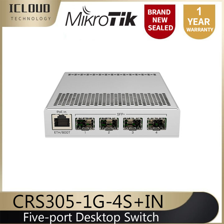 Mikrotik CRS305-1G-4S+IN Five-port desktop switch with one Gigabit ...