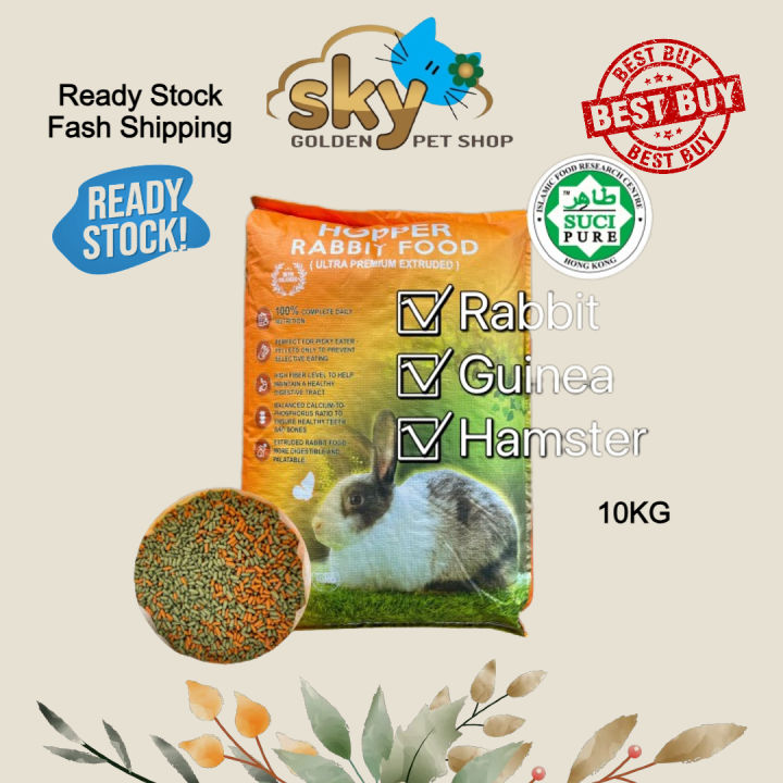 Hopper Rabbit Food 10kg / Hopper Makanan Arnab 10kg | Lazada