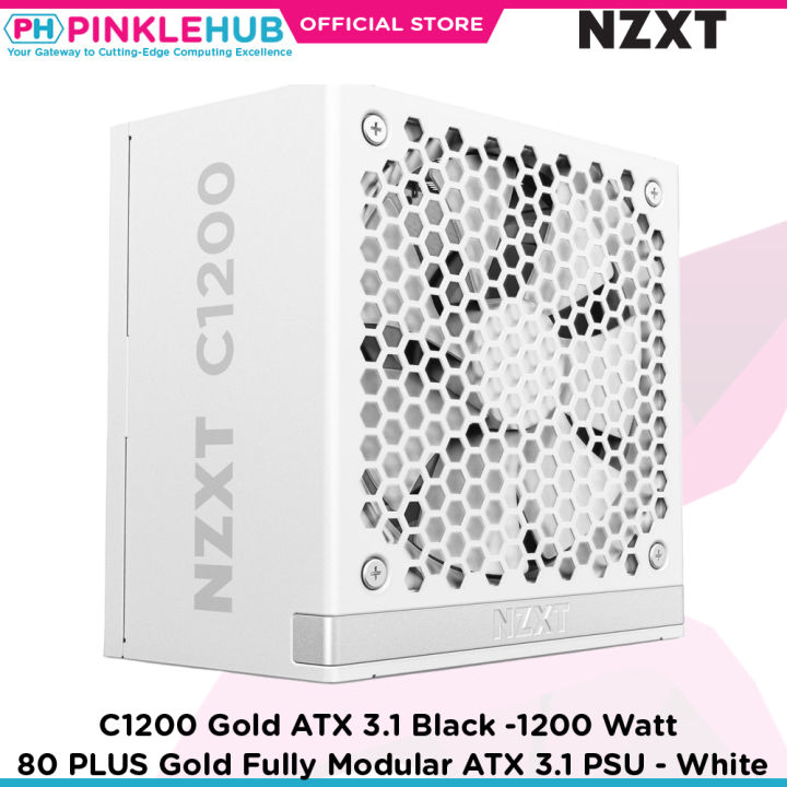 PinkleHub | NZXT C1200 Gold ATX 3.1 Black -1200 Watt 80 PLUS Gold Fully Modular ATX 3.1 PSU ...