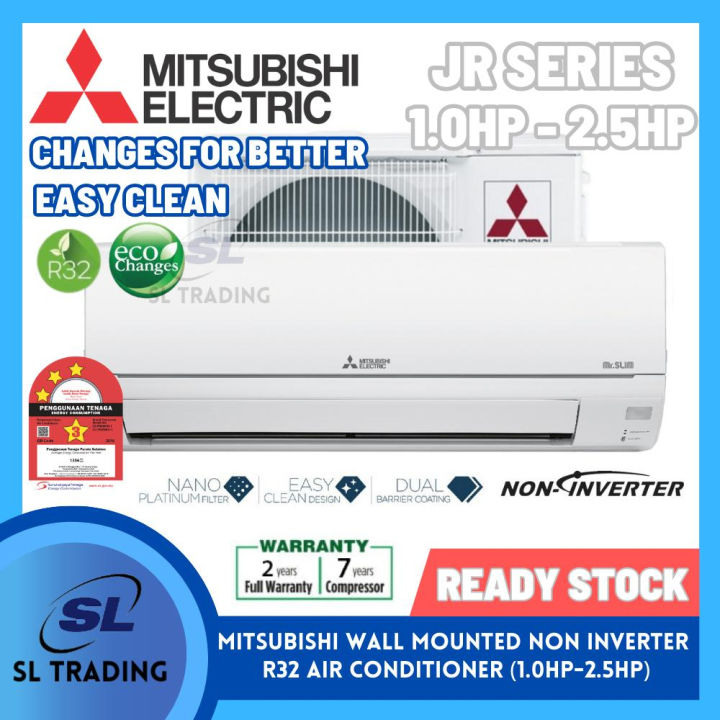 [INSTALLATION] MITSUBISHI JR SERIES (NON INVERTER) R32 AIRCOND (1.0HP ...