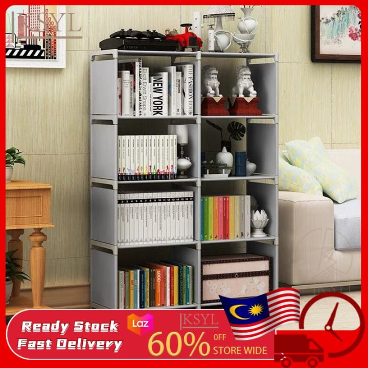 KSYL Simple Book Storage Shelf Rack Office File Storage Bookcase ...