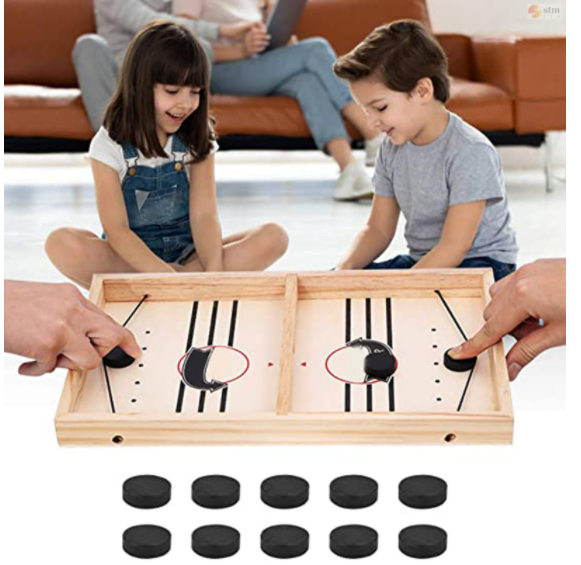 Fast Sling Puck Game Catapult Chess Paced Hockey Table Football Juego ...