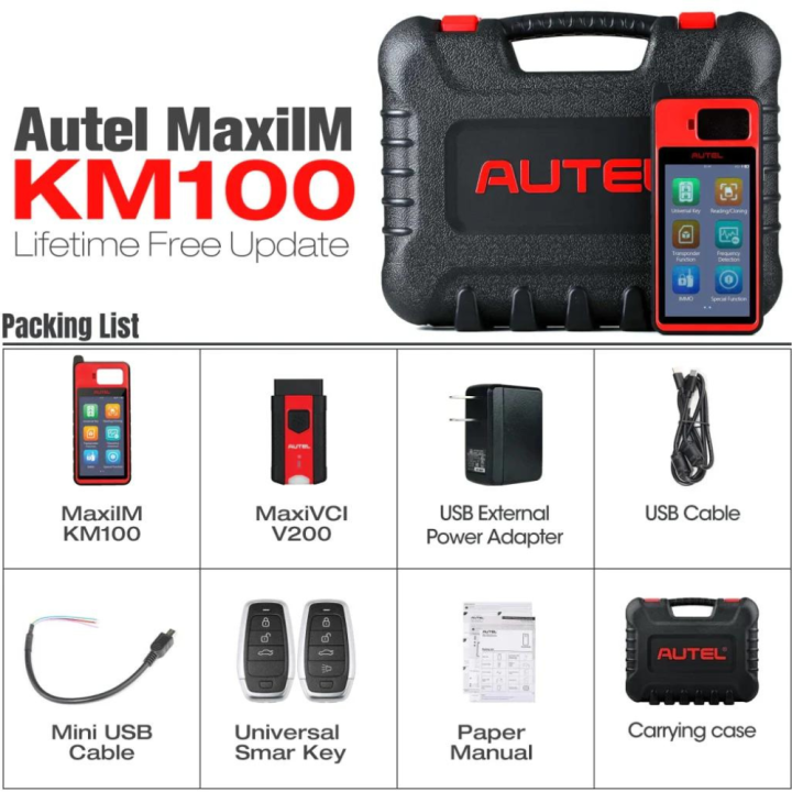 AUTEL MAXIIM KM100 UNIVERSAL KEY GENERATOR PROGRAMMING TOOL (Thai Menu ...