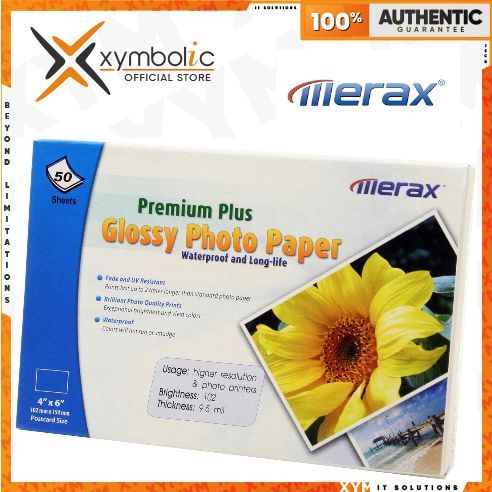 Merax 4X6 Glossy Paper 20Sheets | Lazada PH
