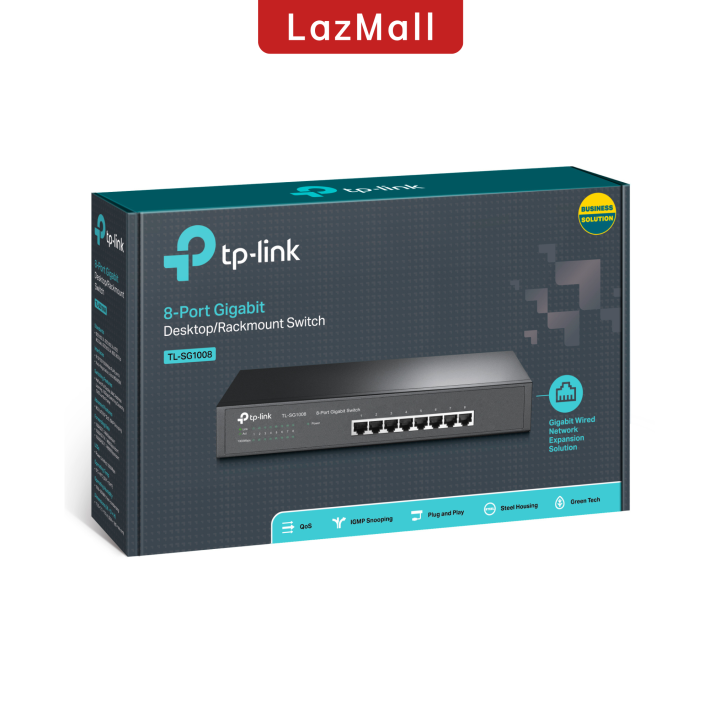 TP-Link TL-SG1008 8-Port Gigabit Desktop / Rackmount Switch | Lazada PH TP-Link TL-SG1008 8-Port Gigabit Desktop / Rackmount Switch | Lazada PH