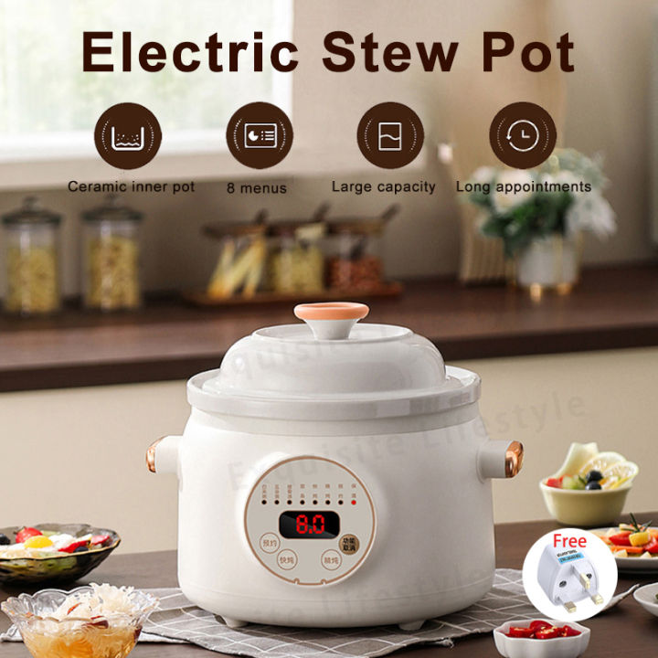 Electric Health Pot 700W Multifunction - 1.6L Glass Pot With Steamer ...