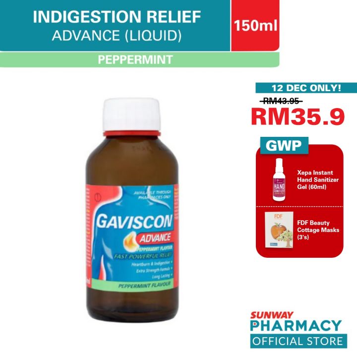 Gaviscon Liquid Advance (150ml) | Lazada