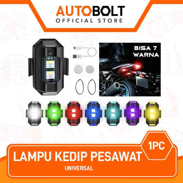 Lampu LED Kedip Pesawat RGB 7 Warna Aircraft Plane Variasi Micro USB ...