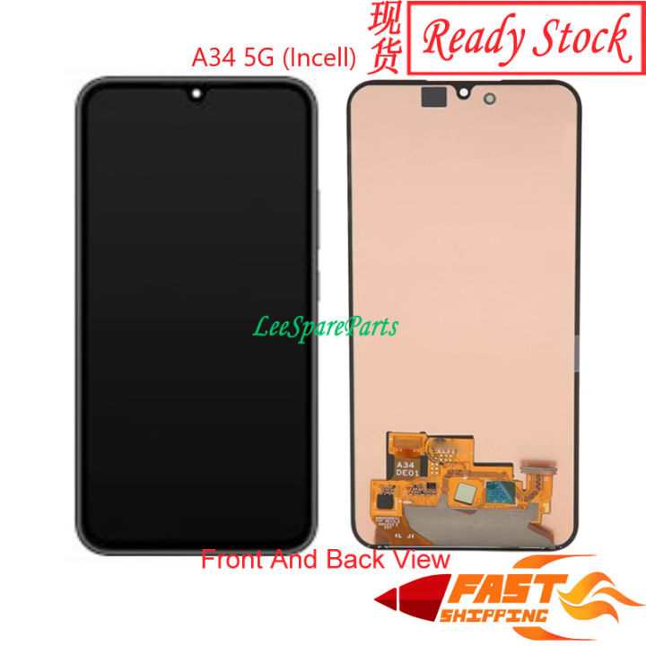 Samsung A34 Full Set LCD Display Touch Screen Digitizer For Replacement ...