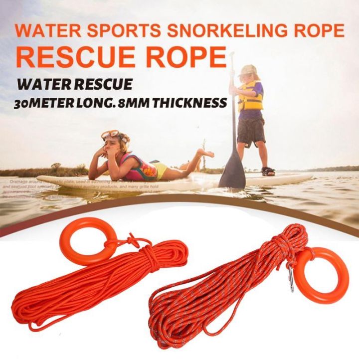 10mm 10/30/50M Emergency Lifeline Saving Rope Water Floating Rescue ...