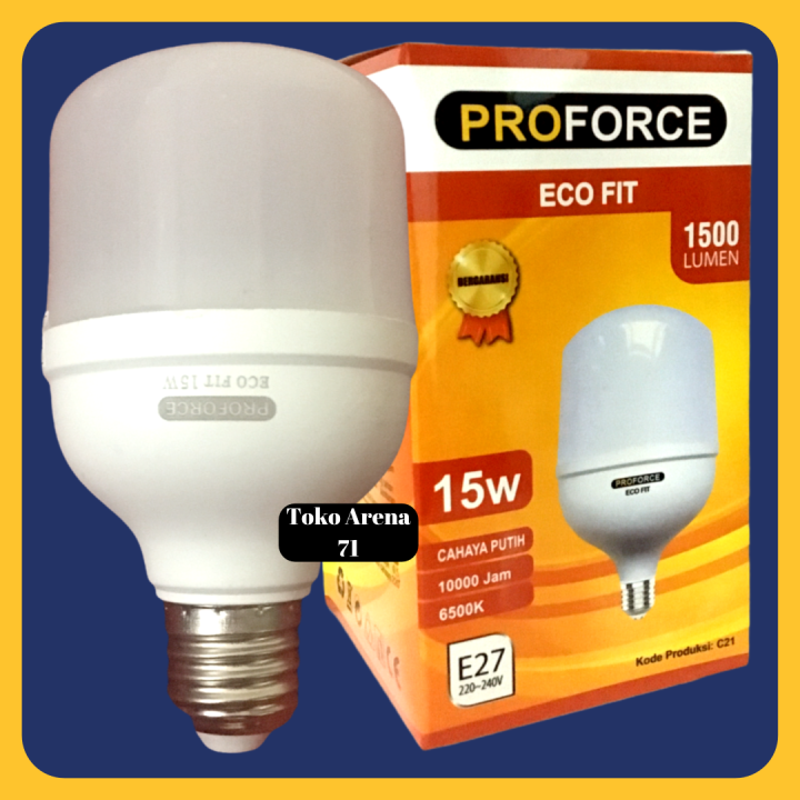 PROFORCE ECO FIT Lampu LED 15W 15 Watt SNI Resmi Hemat Energi Cahaya Lampu Putih | Lazada Indonesia