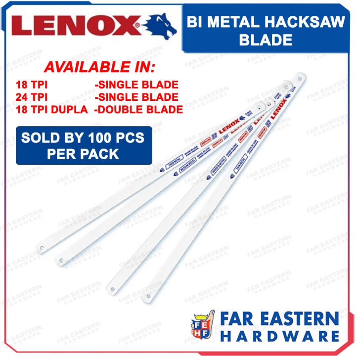 LENOX T2 Bi-metal Hacksaw Blade 18tpi | 24tpi | DUPLA Double Blade ...
