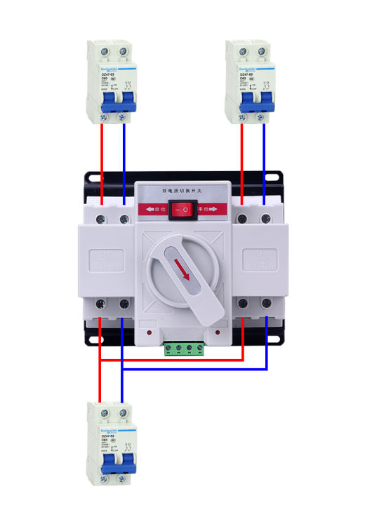 Dual-power automatic transfer switch 220V dual-channel mains power ...