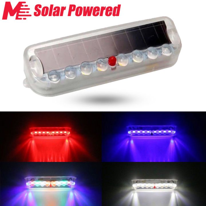 MileRush 1x Anti-rear-end Collision Light Solar Anti-collision Warning ...
