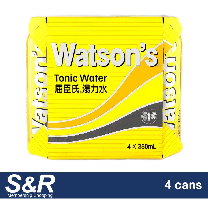 Watson's Tonic Water 4 pcs x 330 mL Exp: Oct 14, 2024 | Lazada PH
