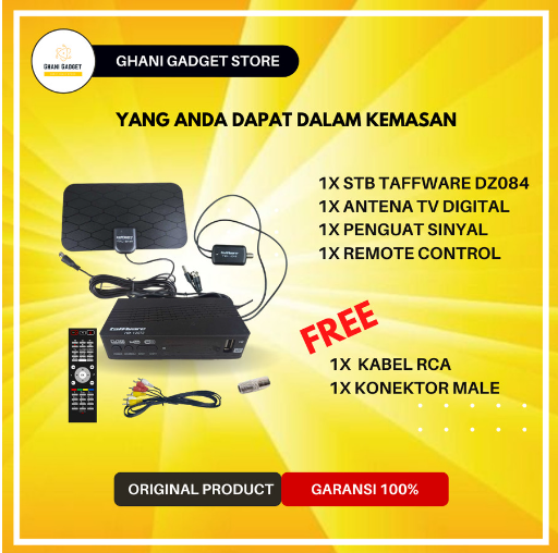 Bundling Setup Box + Antena + Booster Penguat Sinyal Tv Digital Analog ...