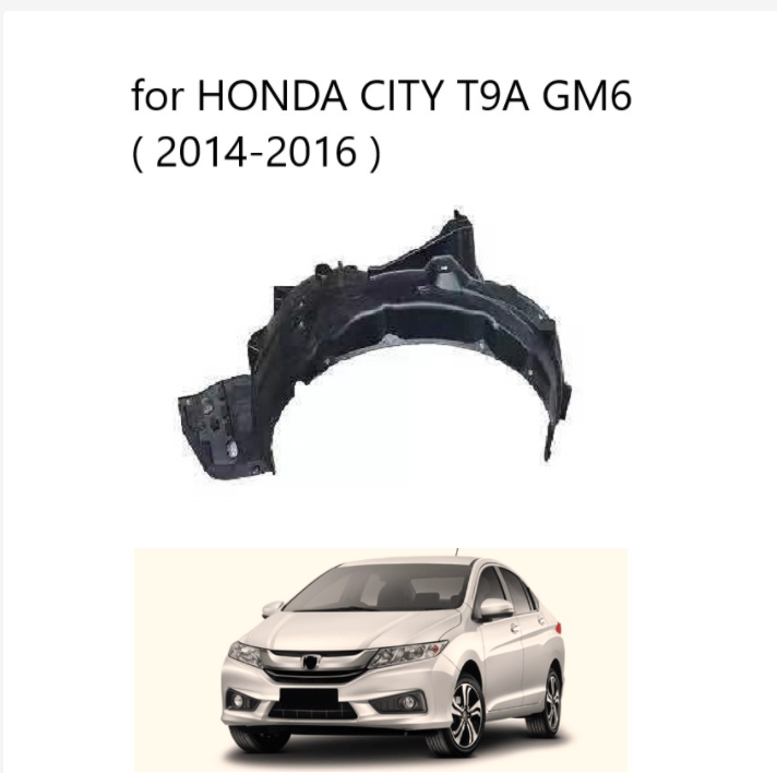 front fender liner Inner Panel Plastic Guard Shield for for Honda City ...