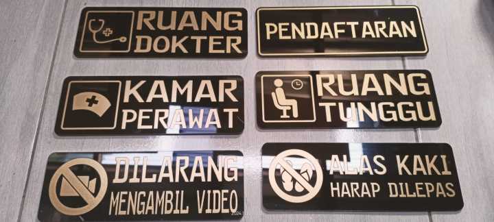 Sign Akrilik Penanda Ruangan | Hiasan Sign Penanda Akrilik Murah ...